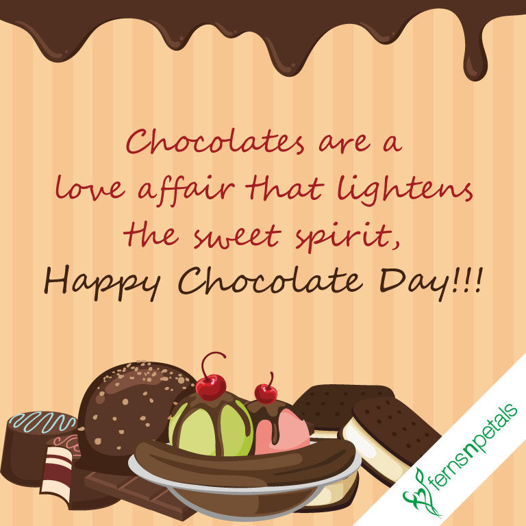 Happy Chocolate Day Quotes | Chocolate Day Messages and Wishes - Ferns ...