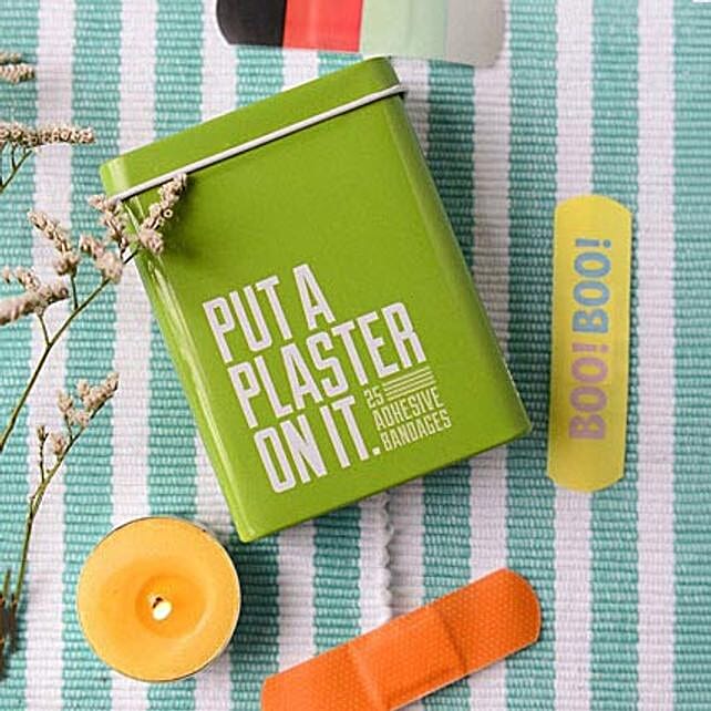 Green Band Aid | Gift Get well soon Gifts - Bandage - Ferns N Petals